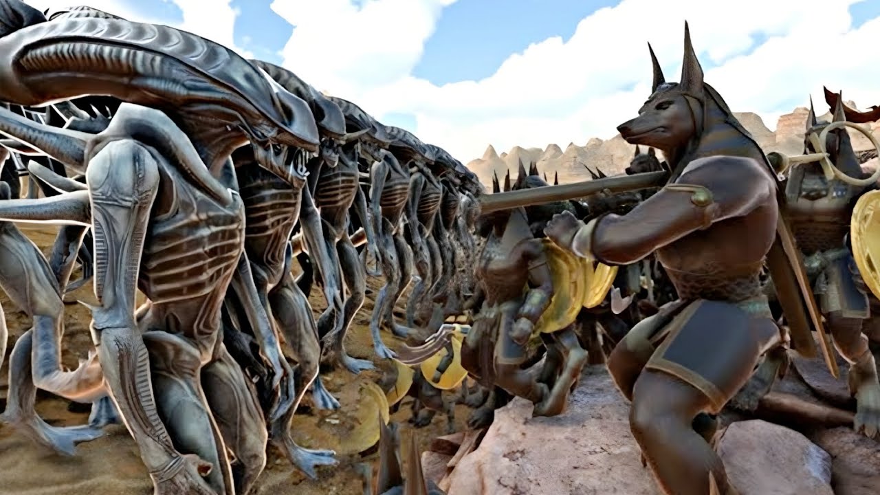 Aliens vs Anubis & Warriors of Anubis| Ultimate Epic Battle Simulator 2 ...