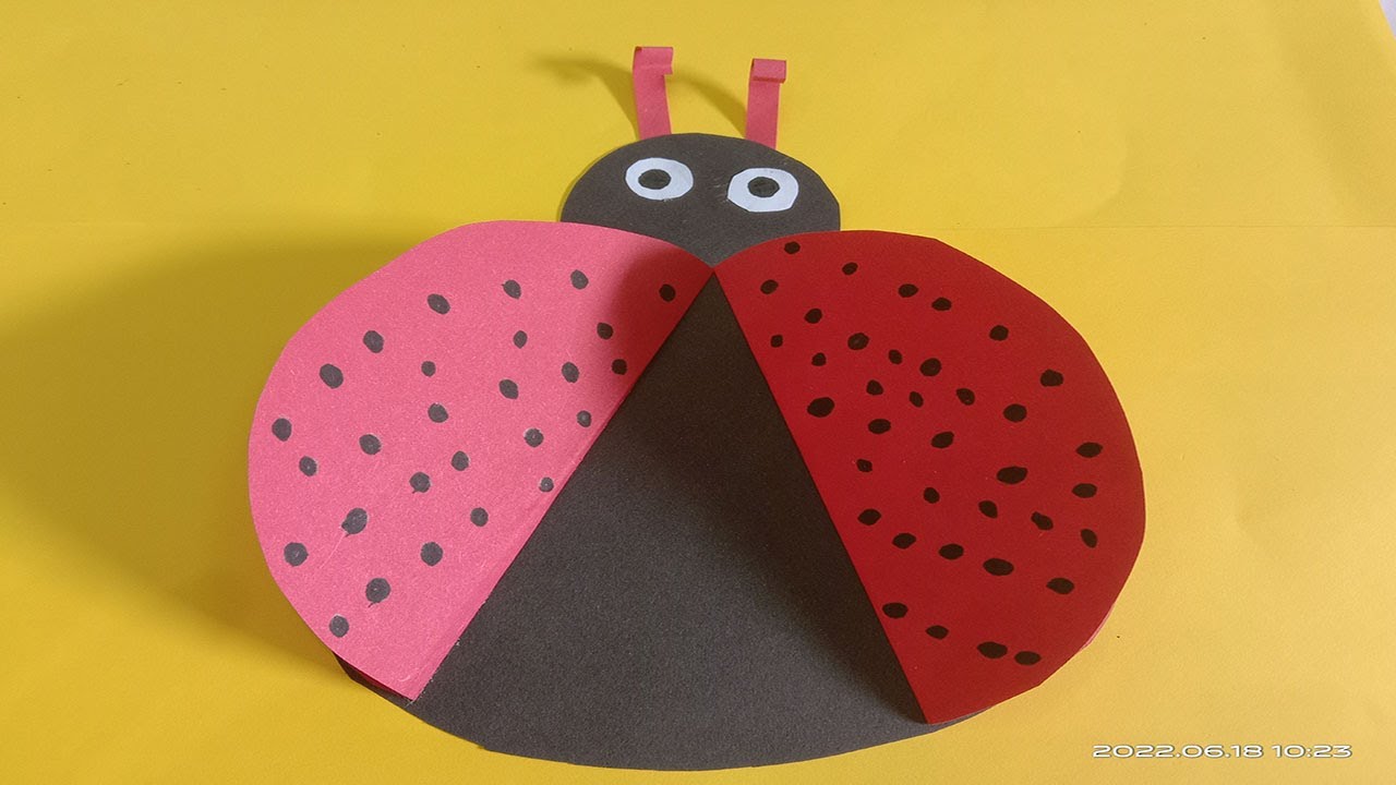 How To Make Paper Ladybug | Beautiful Ladybug for Kids | Ladybug paper ...