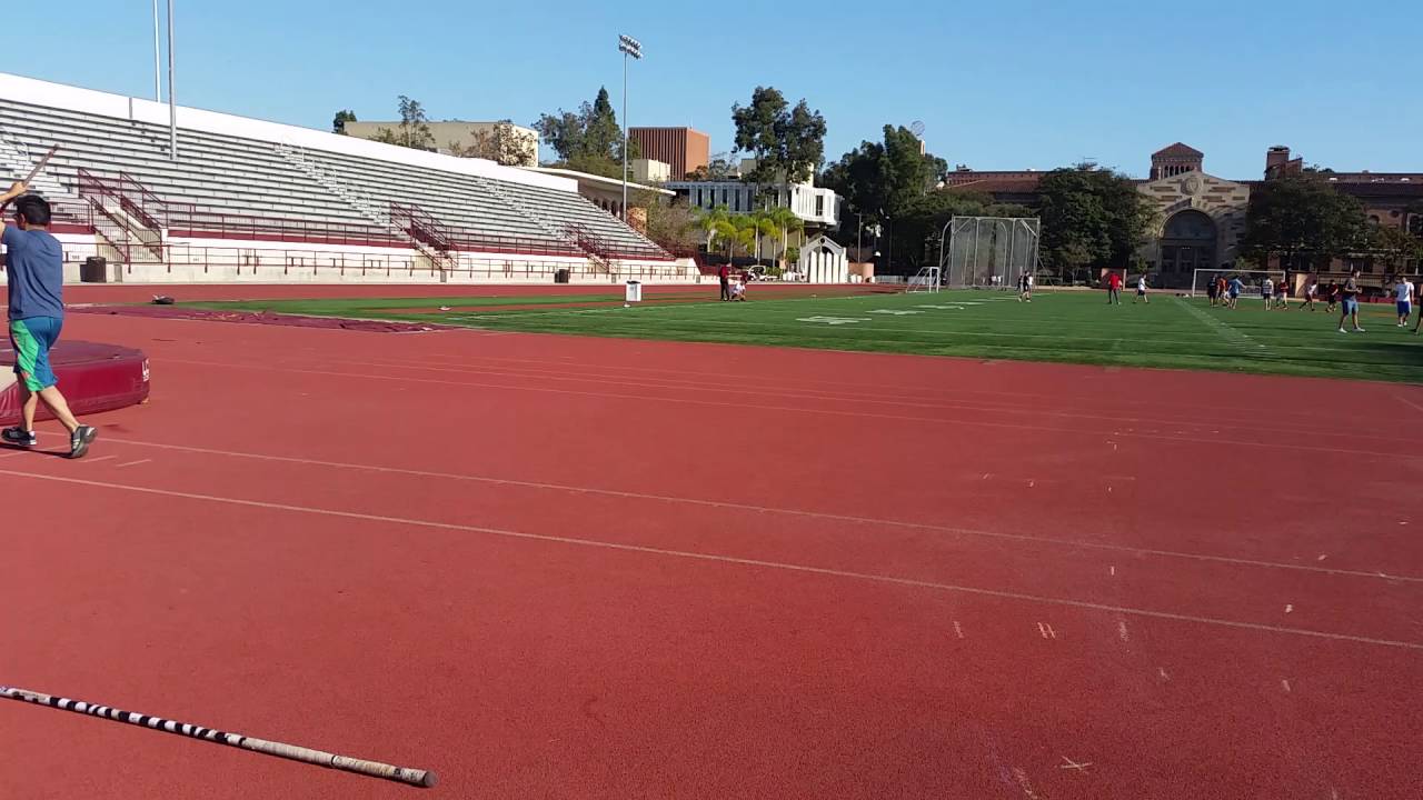 TYLER GOES TO POLE VAULT CAMP USC - YouTube