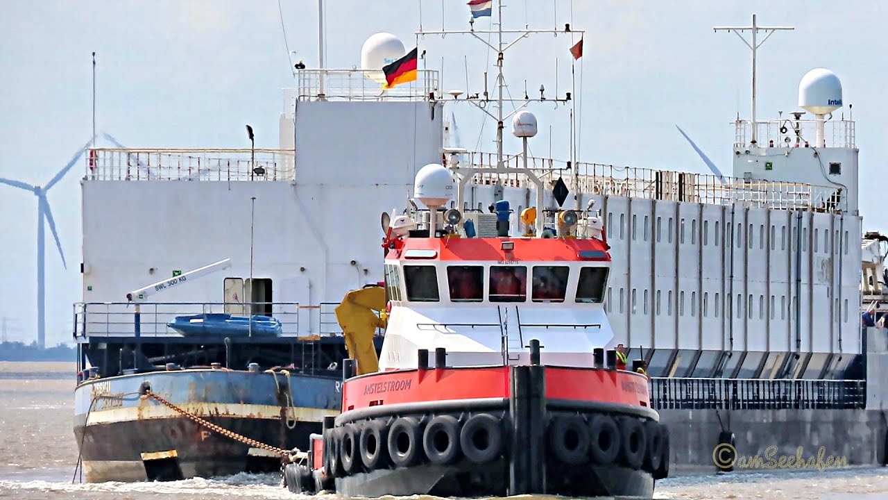 Floatel ROSSINI & Schlepper AMSTELSTROOM tug & accommodation barge PIAS ...