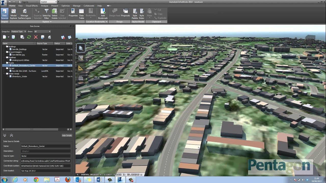 Infraworks 2014 Stage 1 Setting up the Model - YouTube
