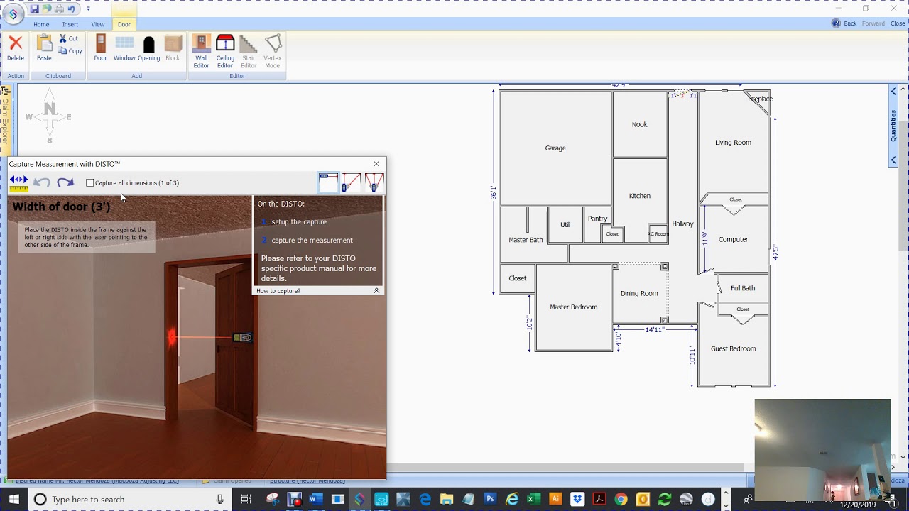 Part 4 of an 8 part video Adding doors and windows using the Disto ...