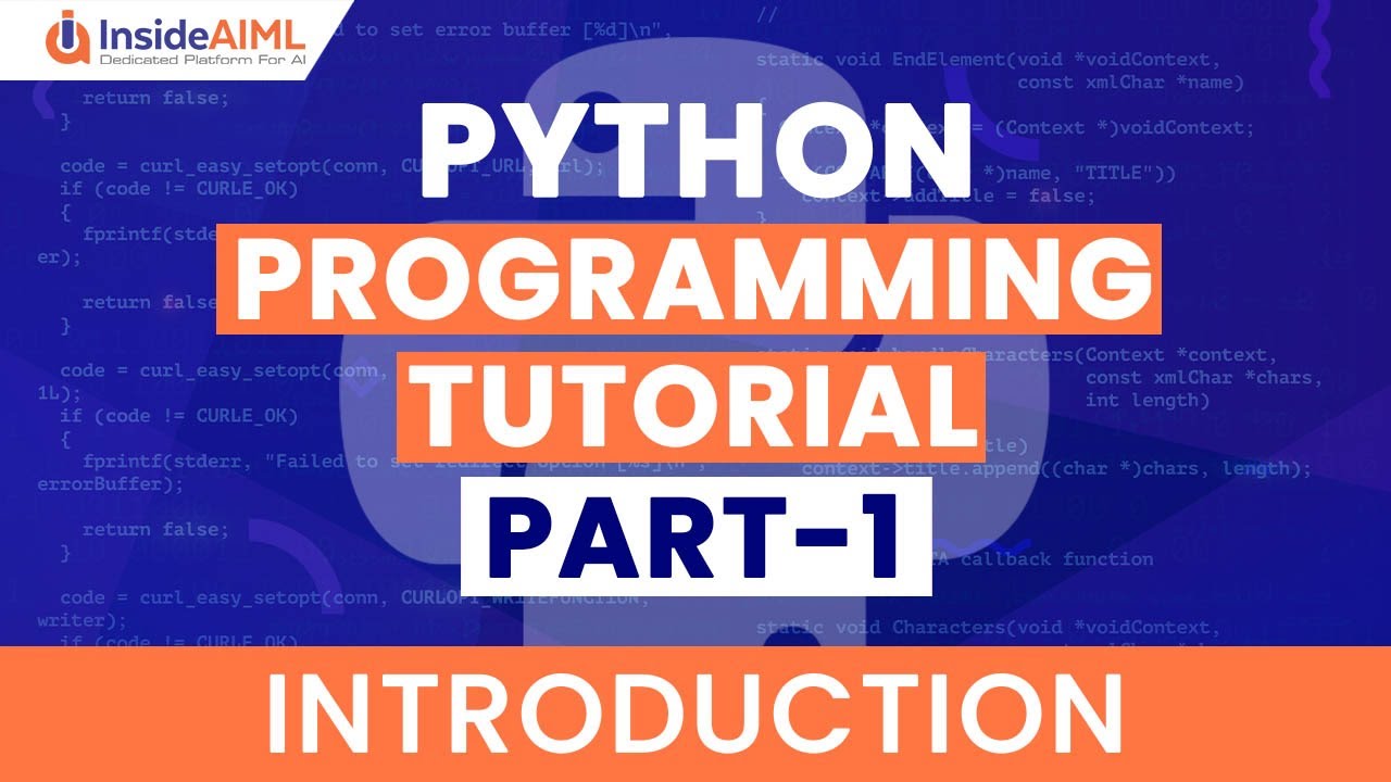 Basics Of Python Codes Python Programming Part 1 Introduction To 2115
