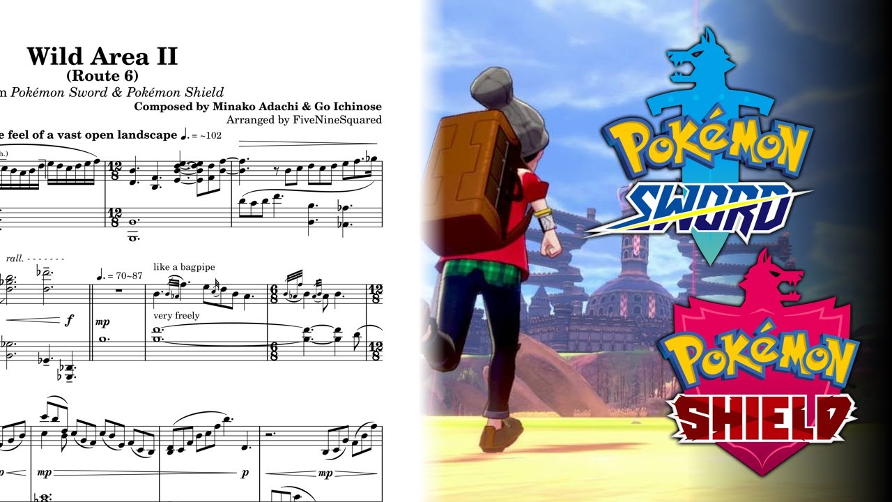 "Wild Area (North)" (Route 6) piano arrangement | Pokémon SwSh - YouTube