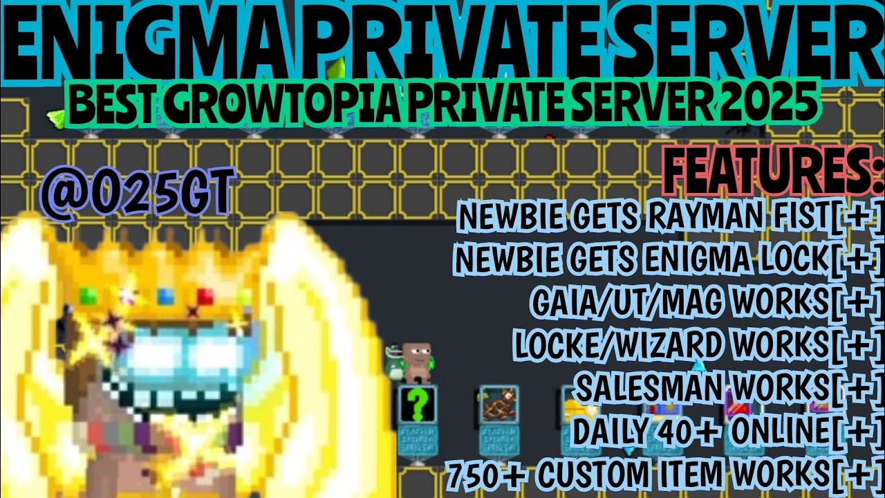 🌟 ENIGMA | FREE MASTER ROLE | GROWTOPIA PRIVATE SERVER TERBARU 2025 💎 | BEST GTPS 2025 | VERSI 5 ...