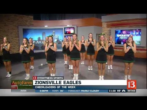 Op Football Cheerleaders of the Week Zionsville HS - YouTube