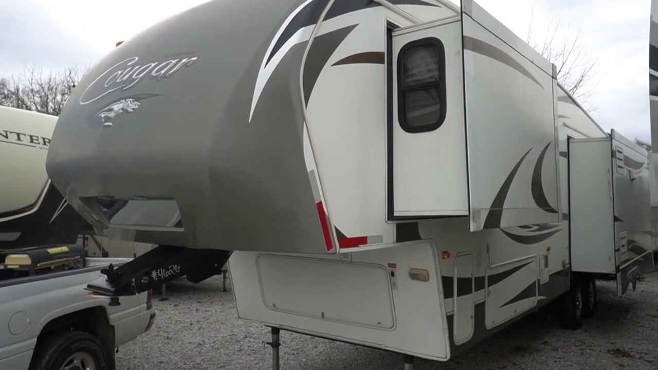 SOLD! 2012 Keystone Cougar 323MKS Fifth Wheel, 3 Slides, 4 Seasons ...