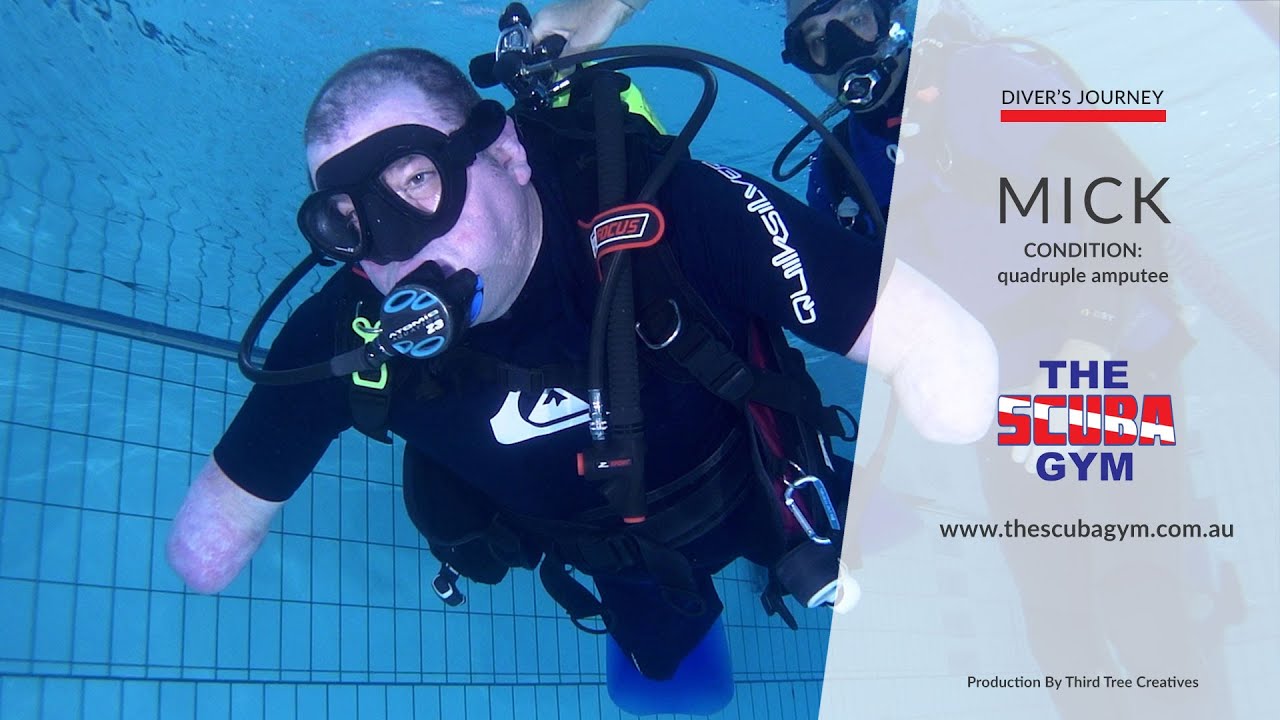 Mick returning to scuba diving after becoming a quadruple amputee - YouTube