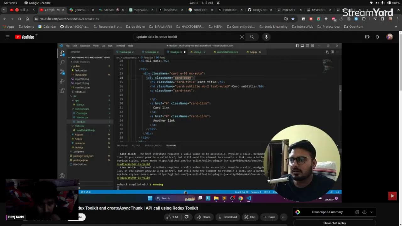 Day 10 Learning React Redux Tooklit with Nextjs | 366 days challenge | #learninginpublic - YouTube