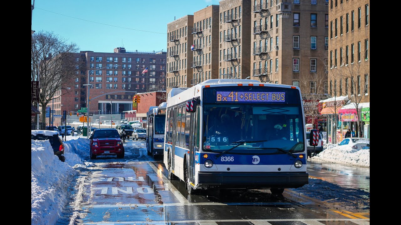 MTA New York City Bus Novabus LFS 8366 on the Bx41 +Select! - YouTube