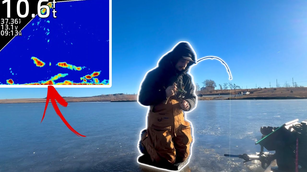 WE GOT BLOWN OFF THE LAKE! Early Ice Fishing For Big Catfish! - YouTube