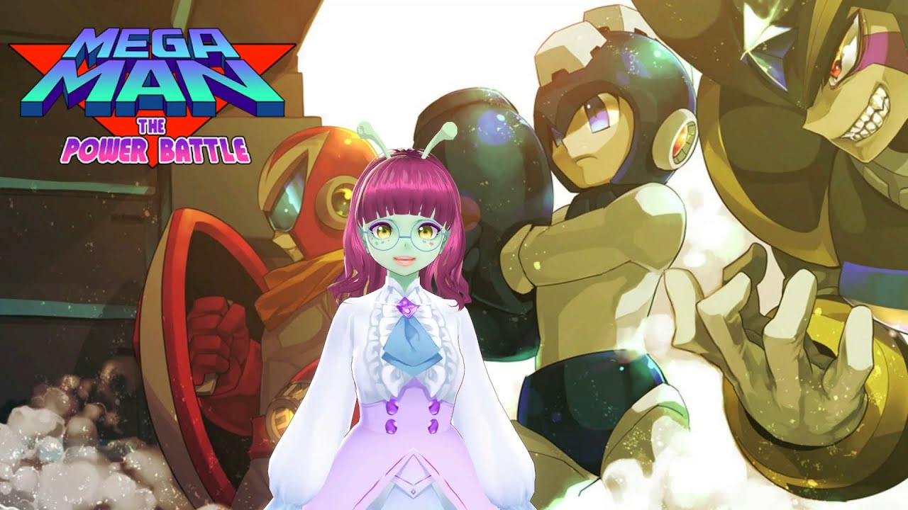 Space Alien Vtuber plays Mega Man the power battle - YouTube