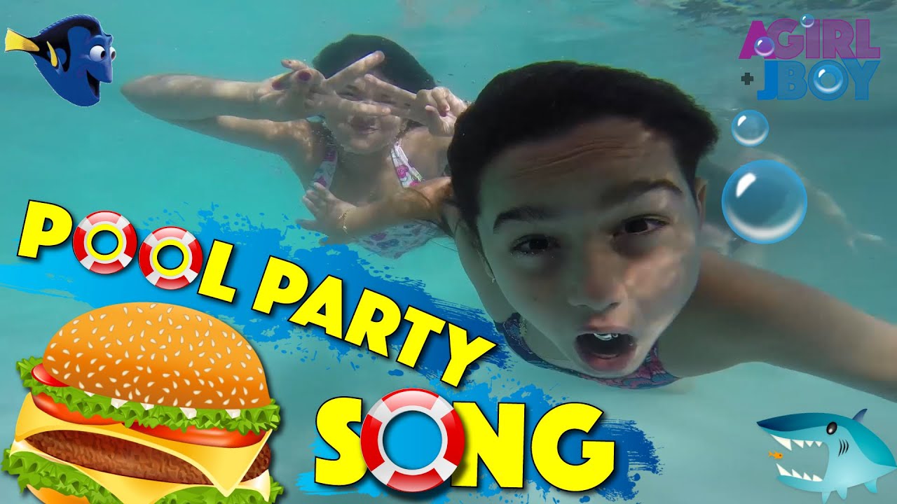 Pool Party Song - Splash Water Fun - A Girl and J Boy - YouTube