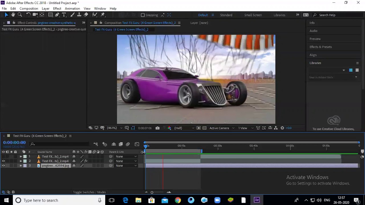 how to set green screen video on environment in After Effect - YouTube