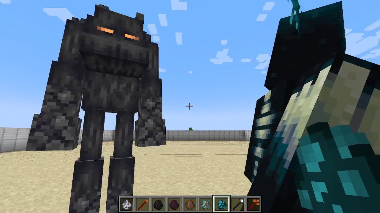 Minecraft Warden VS Basalt Giant (1v10) - YouTube