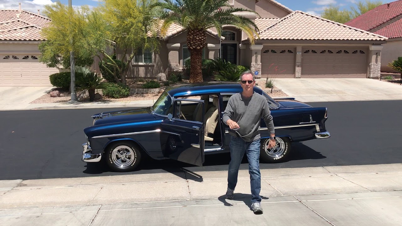 1955 '55 Chevy Bel Air Pearl Blue Metallic - YouTube