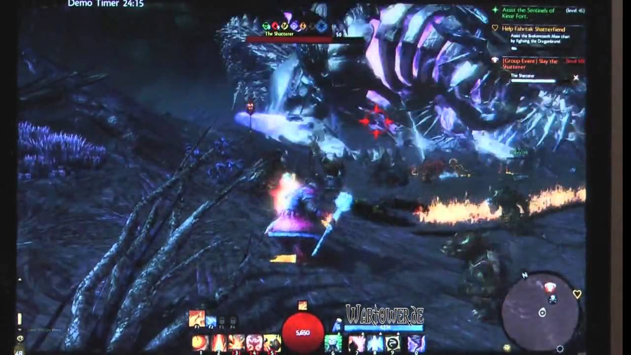 Guild Wars 2 gameplay | Boss fight "The Shatterer" [HD] - YouTube