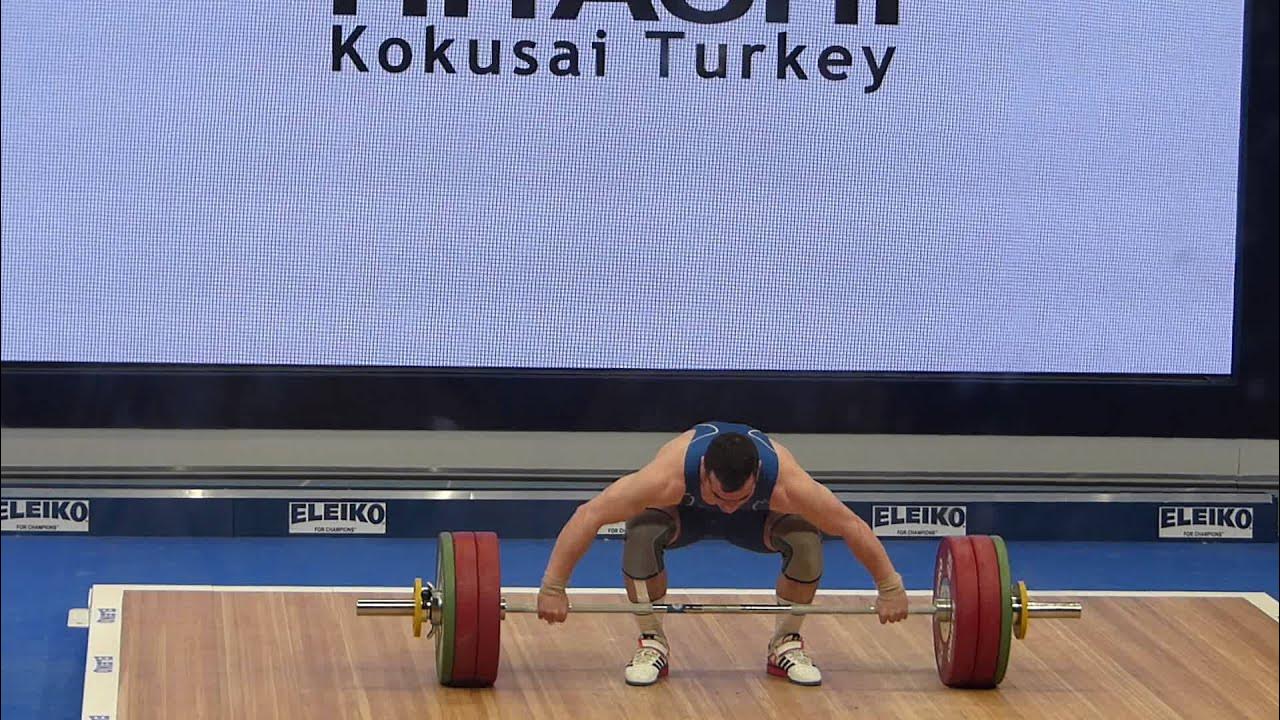 European Weightlifting Championships 2014 Rosu Alexandru 148kg Snatch - YouTube