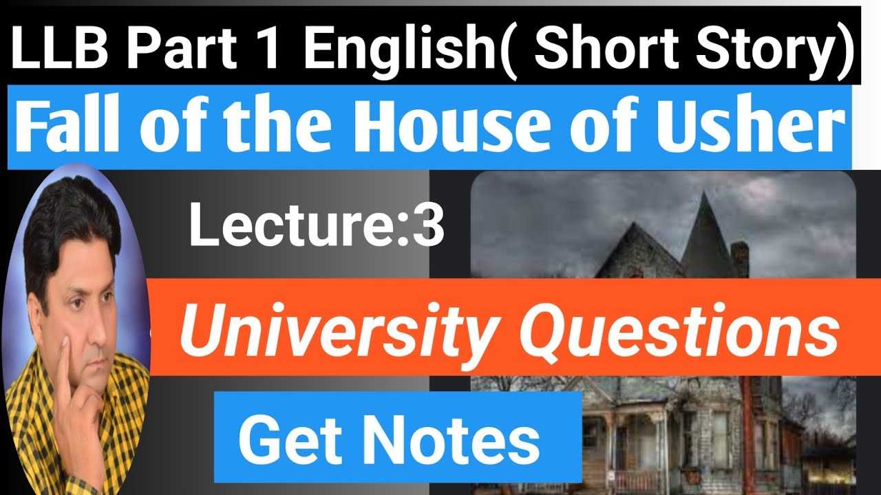 The Fall of the House of Usher || university Questions || Lecture 3 ...