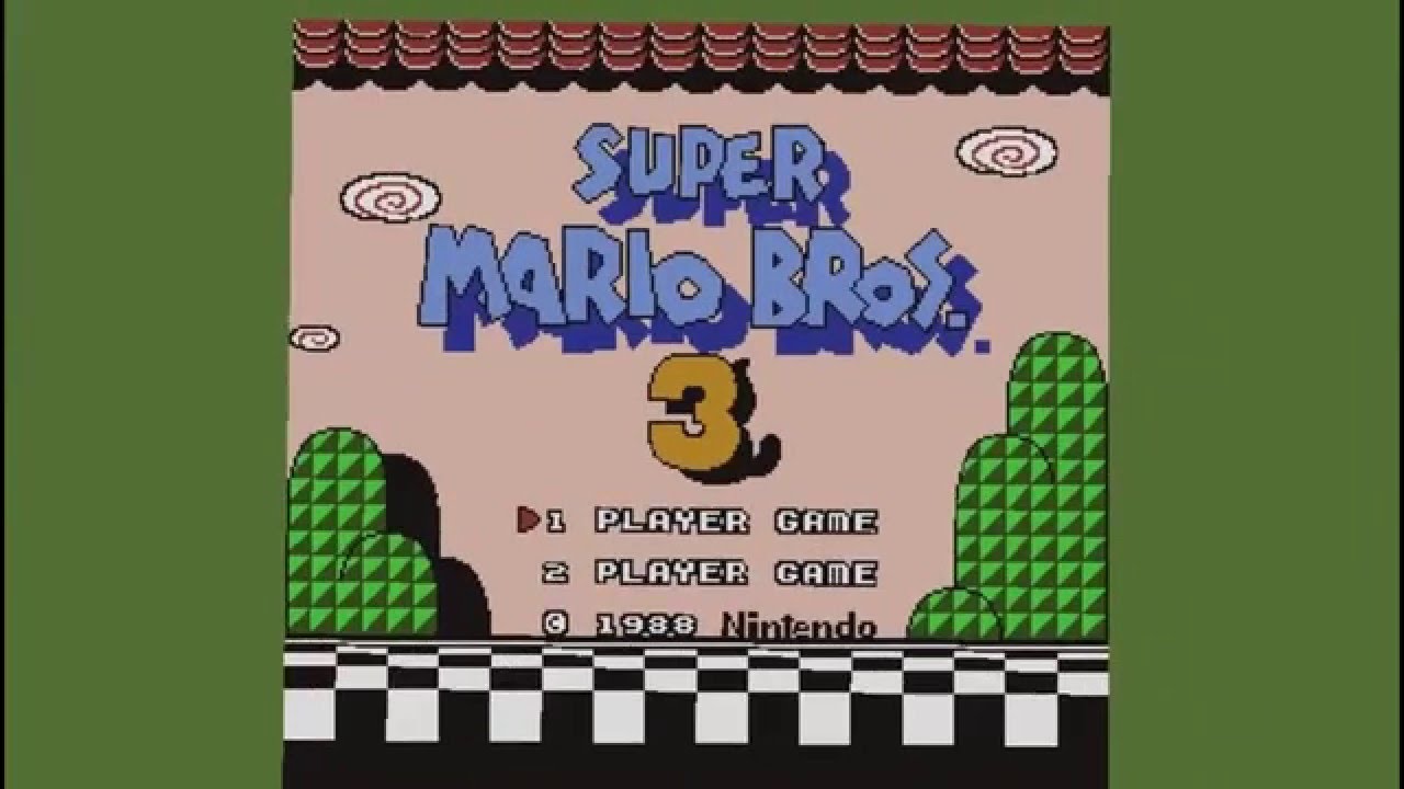 Super Mario Bro's 3 Title Screen Pixel Art. - YouTube