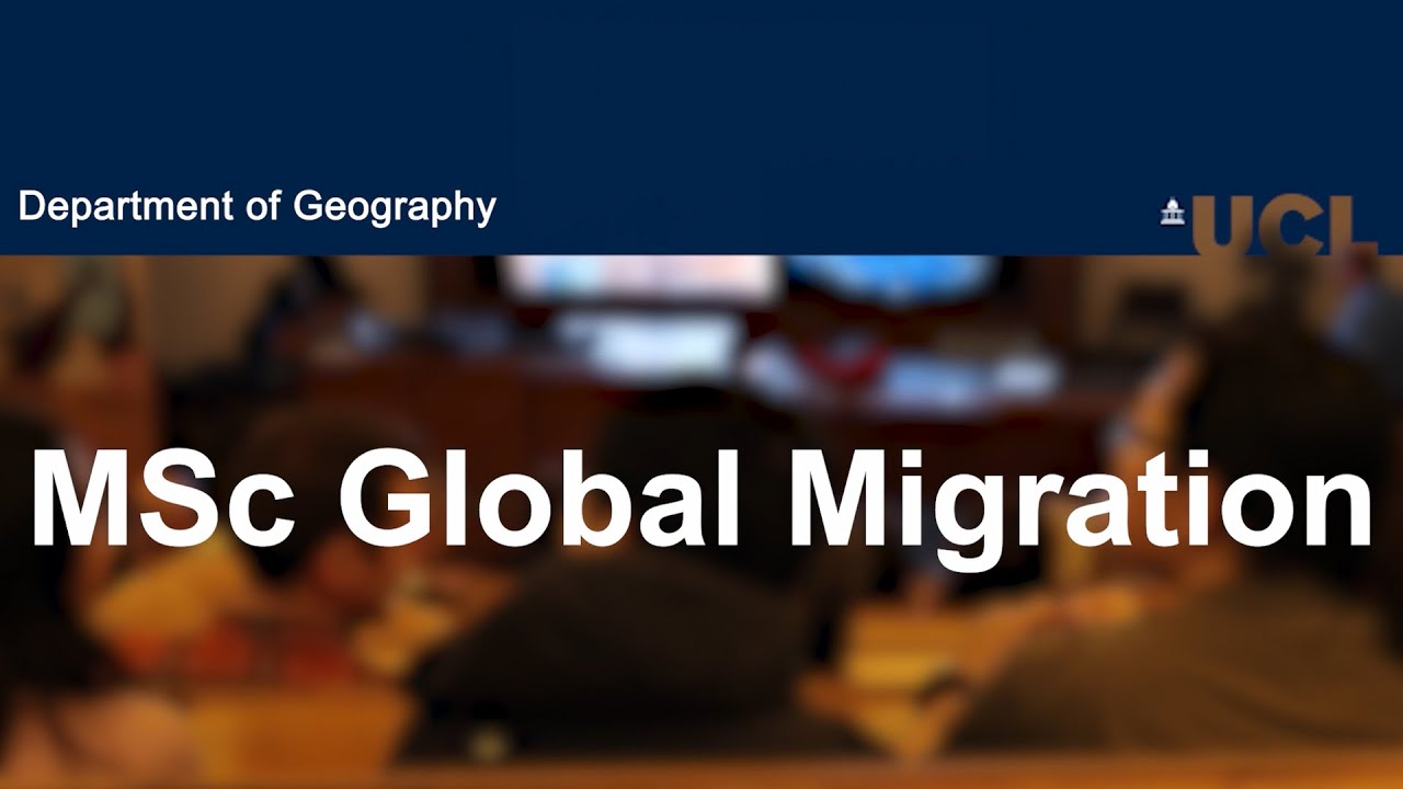 MSc Global Migration | MSc Open Event - YouTube