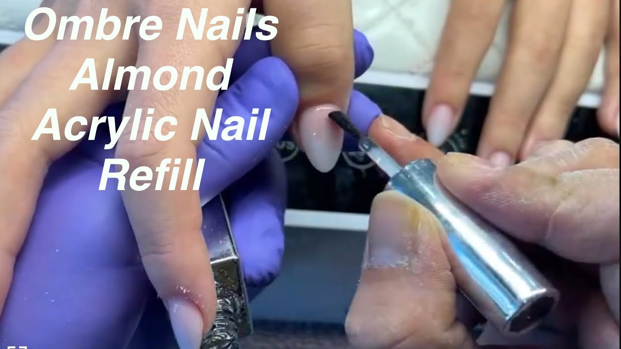 Refill Ombre Nails! Ombre Nail Nail Salon - YouTube
