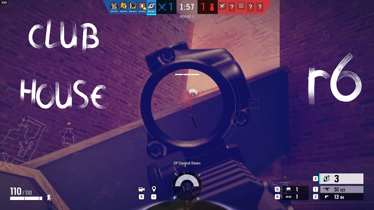 R6 : CLUB HOUSE GOOD MATCH ! - YouTube
