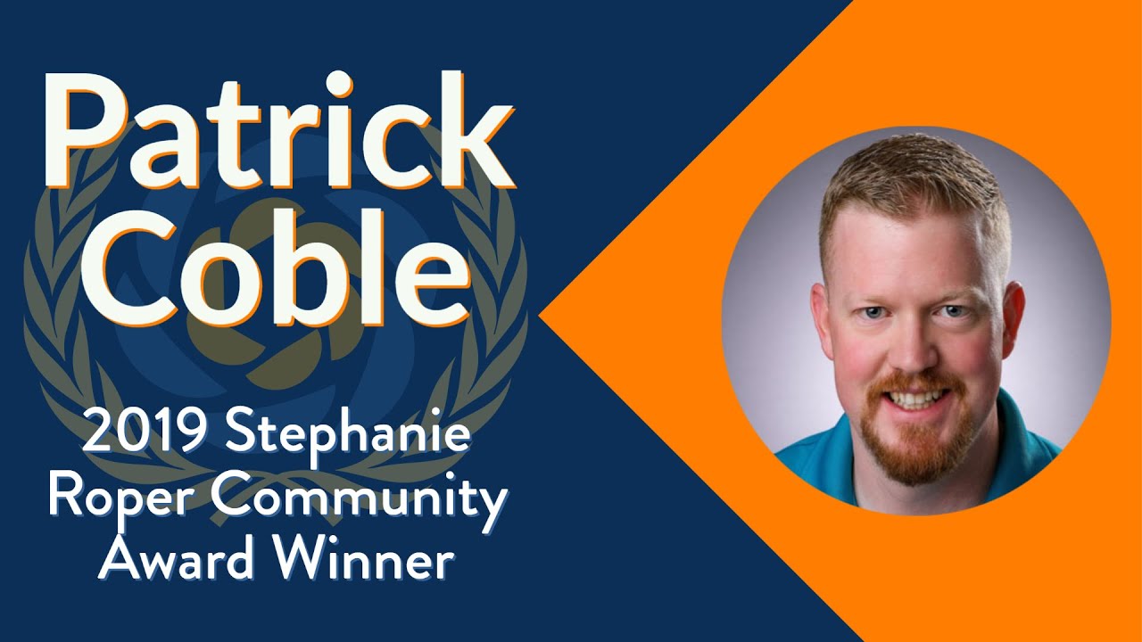 2019 Stephanie Roper Community Award - Patrick Coble - YouTube