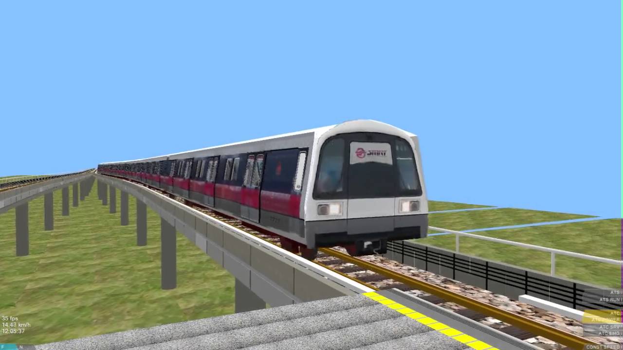 Openbve C151 131/132(NON PMSM)with ATP Fault (Pasir Ris To Tanah Merah ...