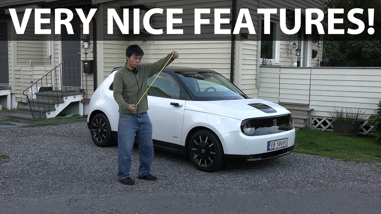 Honda e interior, space and features - YouTube