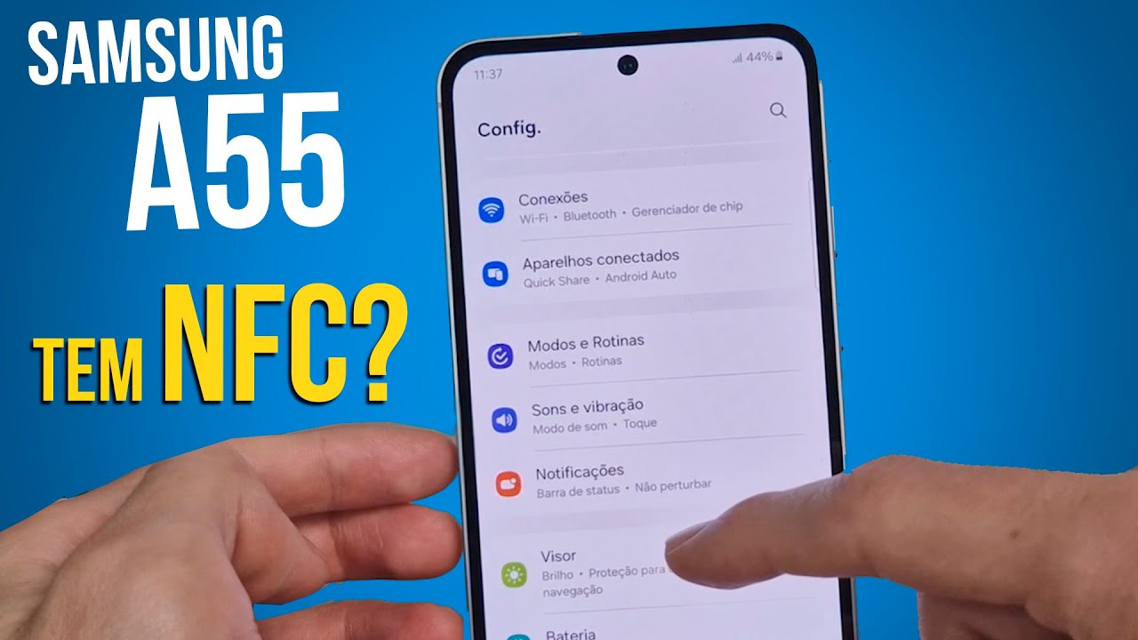 Samsung A55 tem NFC? - YouTube