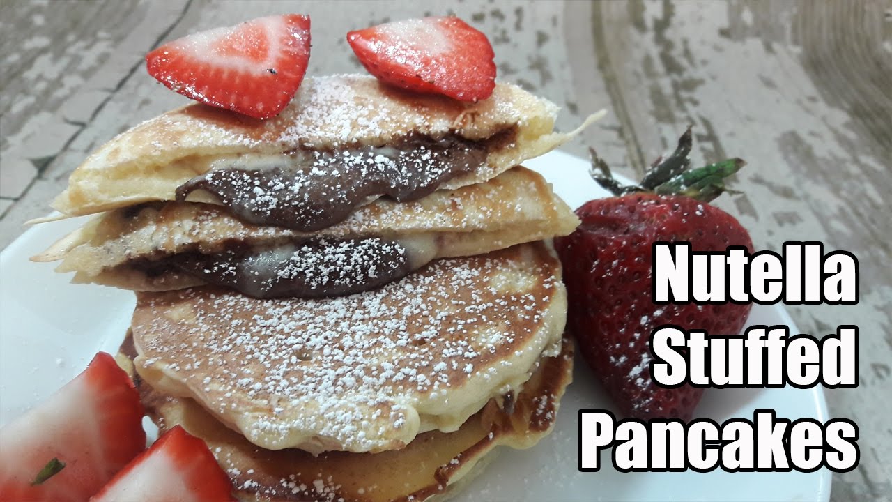 Nutella Stuffed Pancakes Recipe | Episode 397 - YouTube