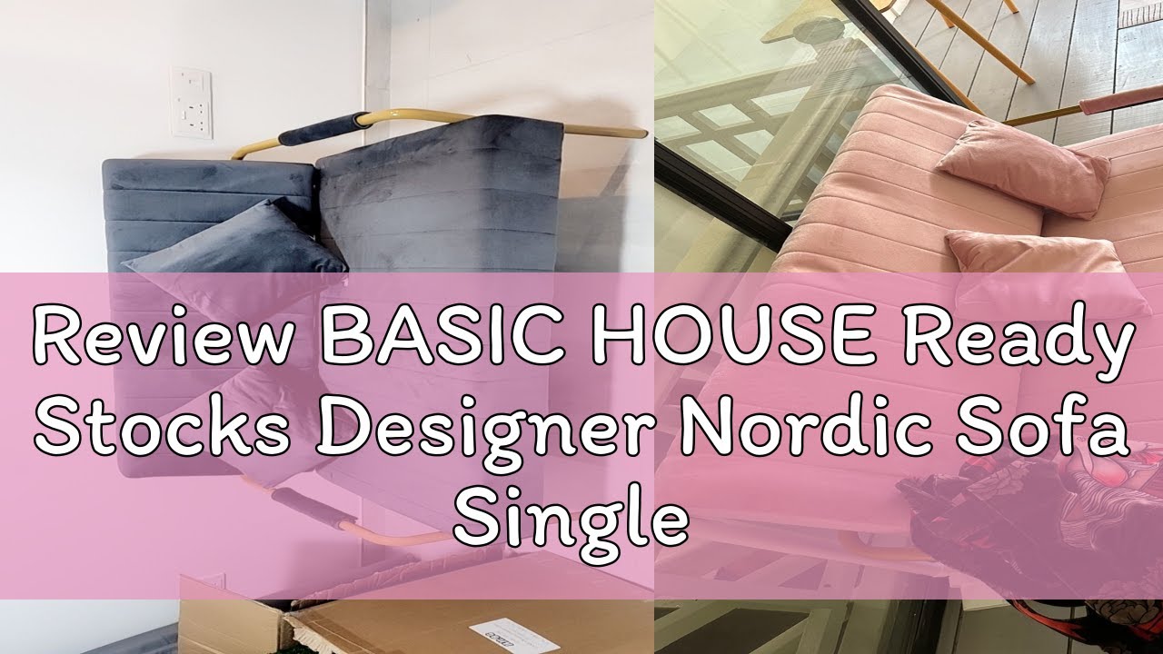Review BASIC HOUSE Ready Stocks Designer Nordic Sofa Single 2 Seater ...