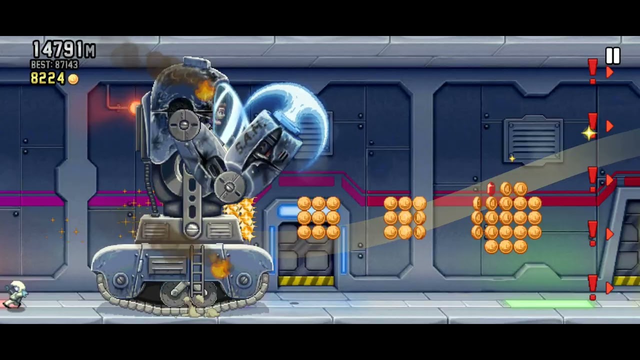 Jetpack Joyride SAM Gameplay 53 - YouTube
