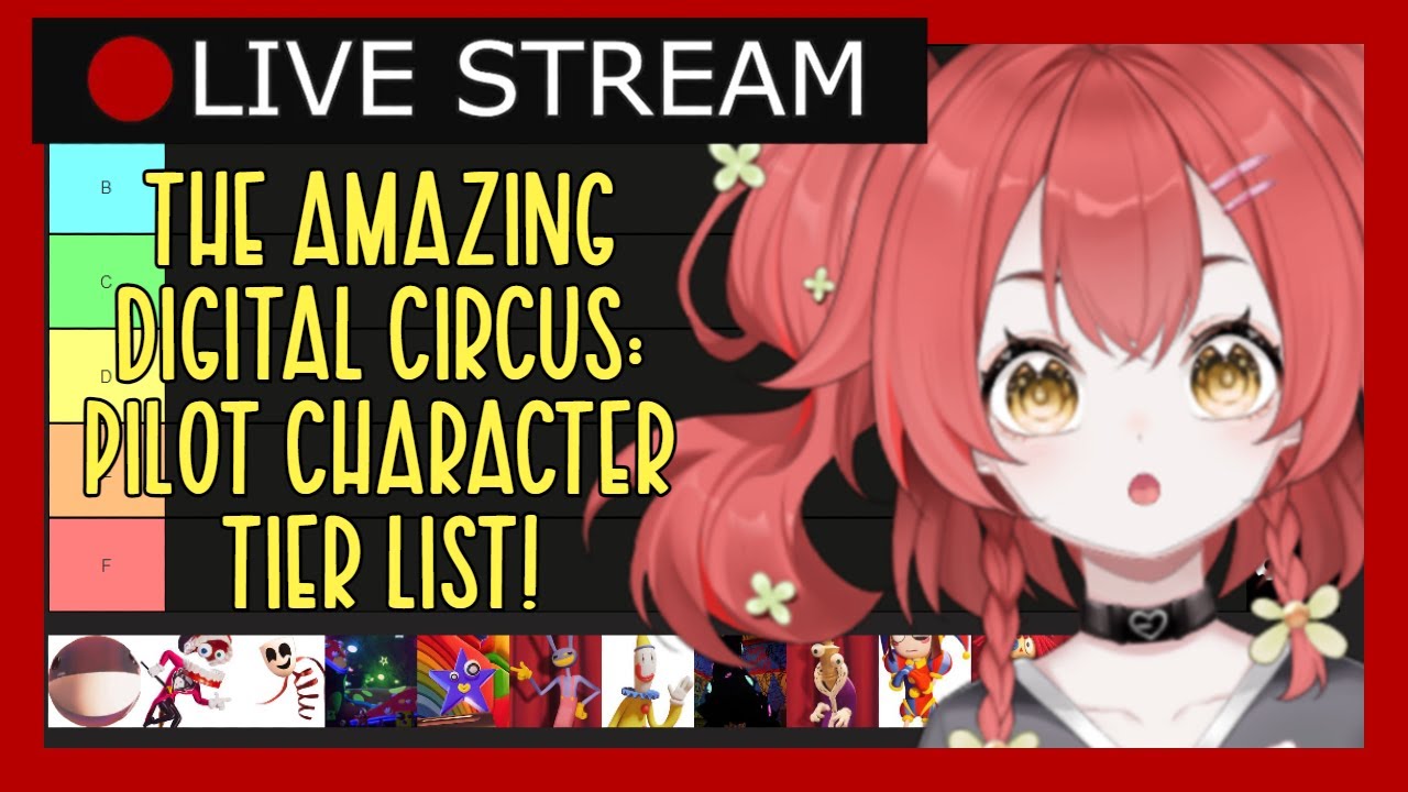🔴The Amazing Digital Circus Character Tier List with Chat! - YouTube