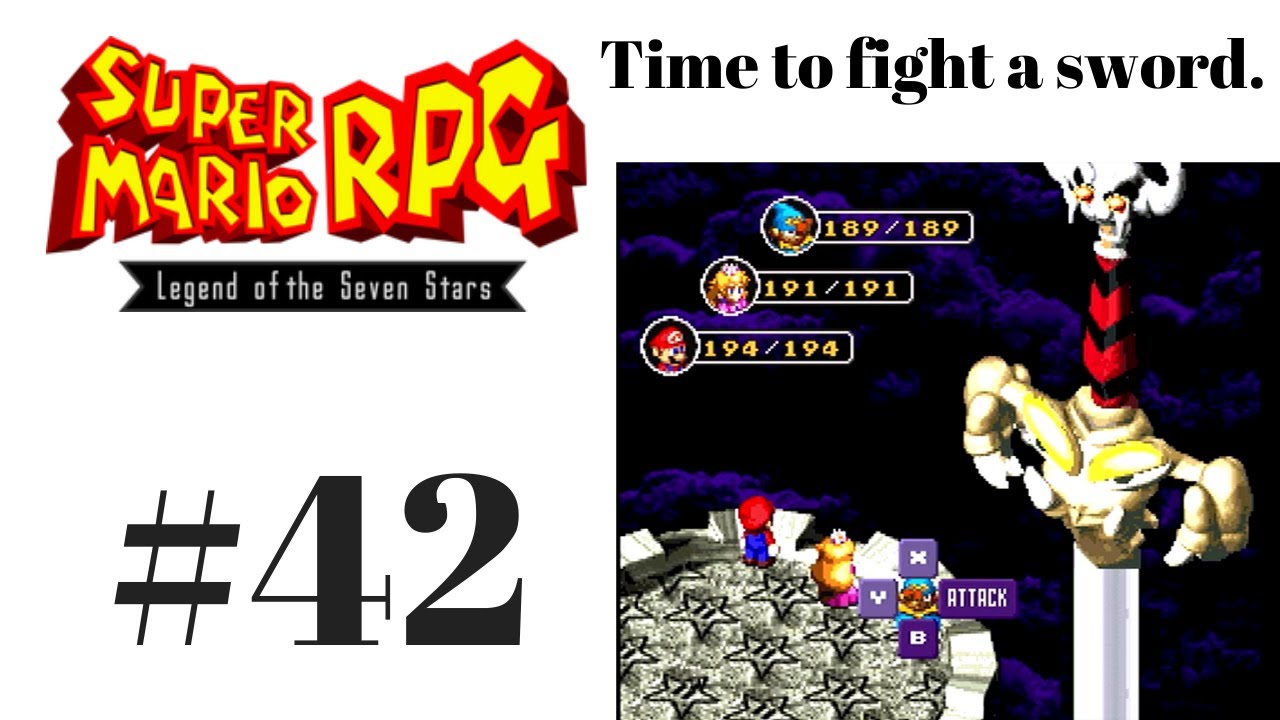 Super Mario RPG Part 42 - Fighting a Sword - YouTube