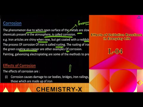 Chemistry-X L04 Effects of Oxidation Reactions in Everyday Life - YouTube