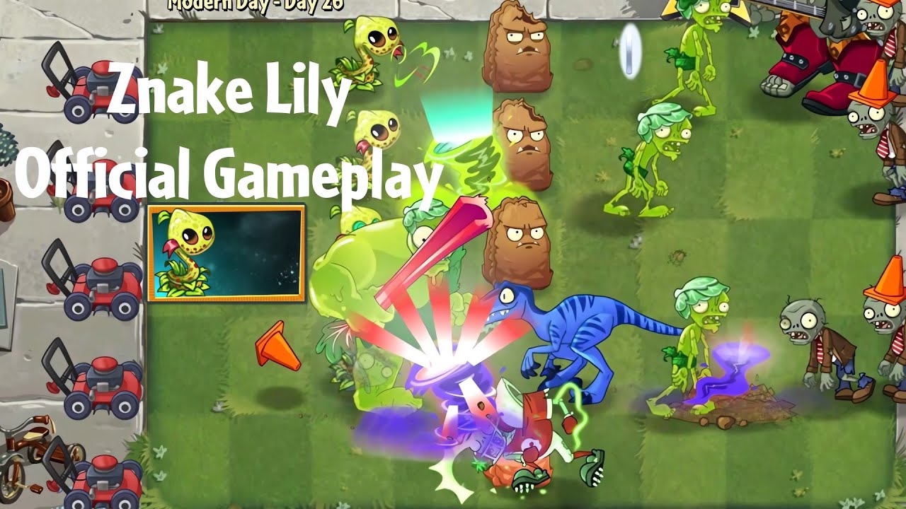 PvZ2 v11.8.1 - Znake Lily Official Gameplay - YouTube