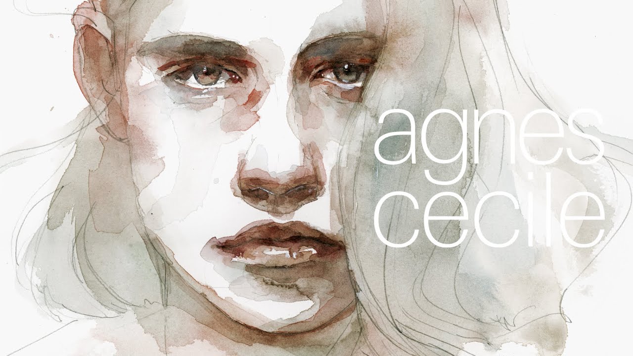 watercolor portrait - soft tones - YouTube