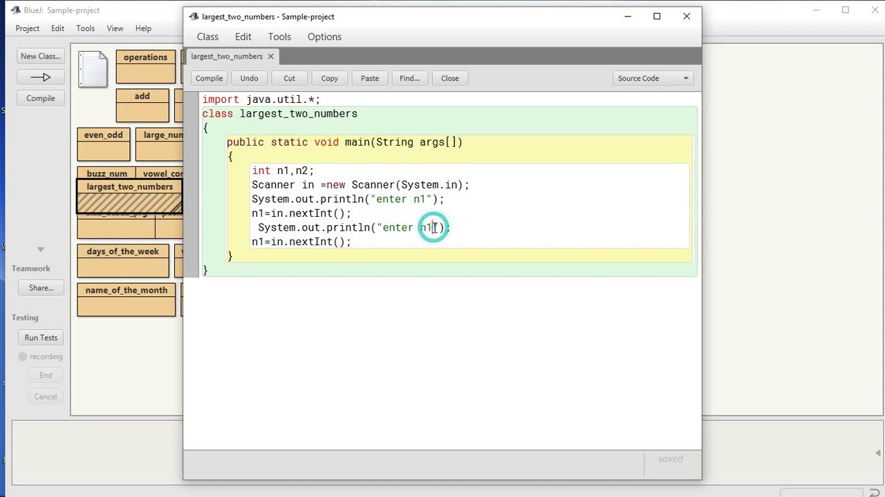 Java Programming BlueJ Environment Identify the alphabet as Vowel or Consonant - YouTube