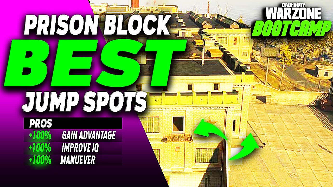 WARZONE Best Jump Spots on Rebirth Island (Prison Block) to GAIN ...