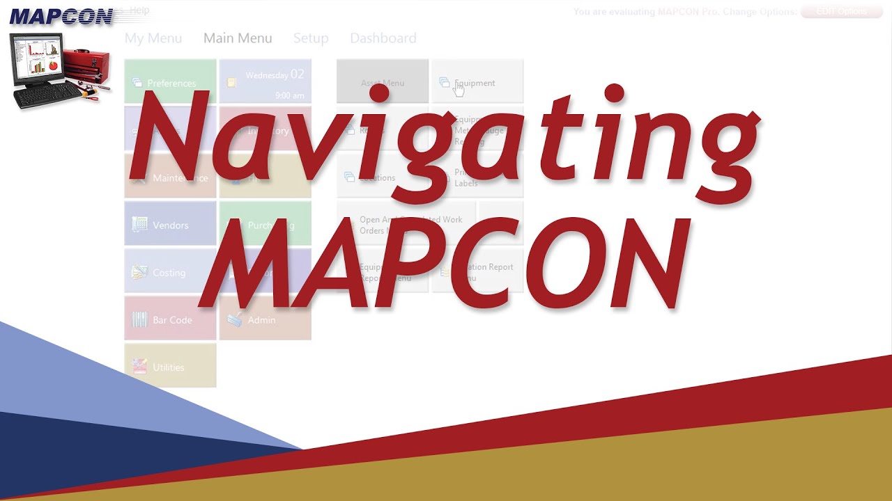 Navigating MAPCON - MAPCON CMMS - YouTube