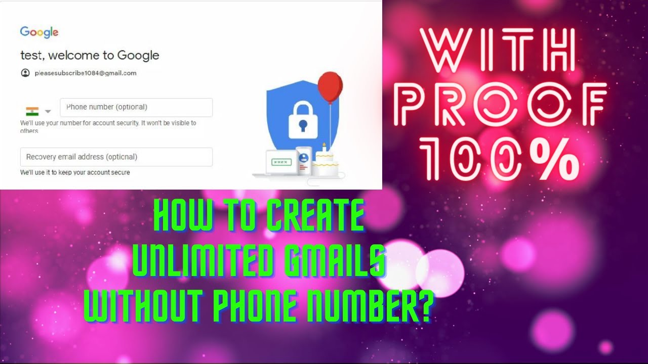 HOW TO CREATE UNLIMITED GOOGLE ACCOUNTS WITHOUT PHONE NUMBER Ll WITH how-to-create-unlimited-google-accounts-without-phone-number-ll-with