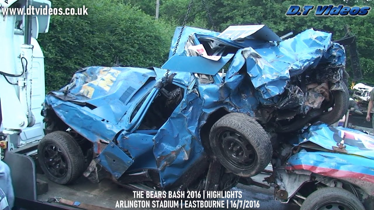 Bears Bash 2016 | Unlimited Bangers | Arlington Stadium, Eastbourne | 16/7/2016 | Highlights ...