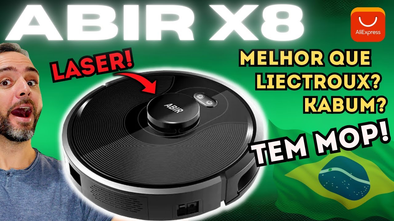 TÁ INCRÍVEL! Robô Aspirador ABIR X8 Review - YouTube