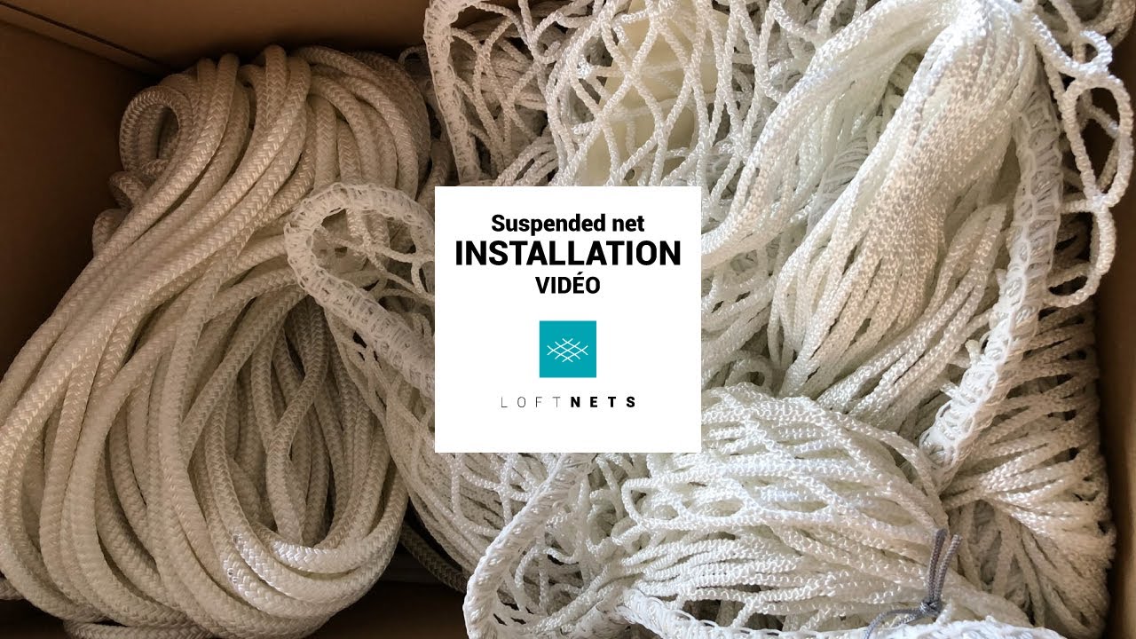 SUSPENDED NET INSTALLATION - LoftNets - YouTube