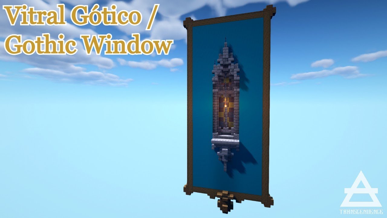 Minecraft Tutorial - Vitral Gótico / Gothic Window - Parte 5 - YouTube