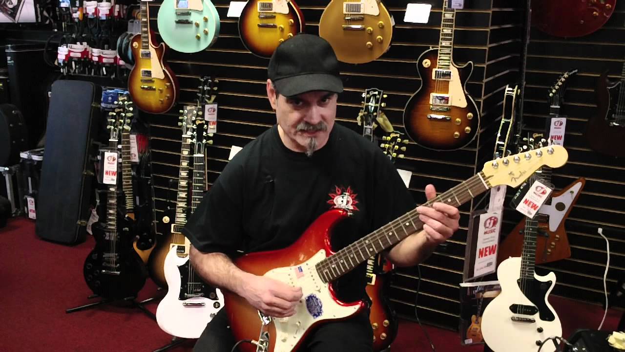 Fender American Deluxe Stratocaster Sunset Metallic Demo at TJSmusic ...