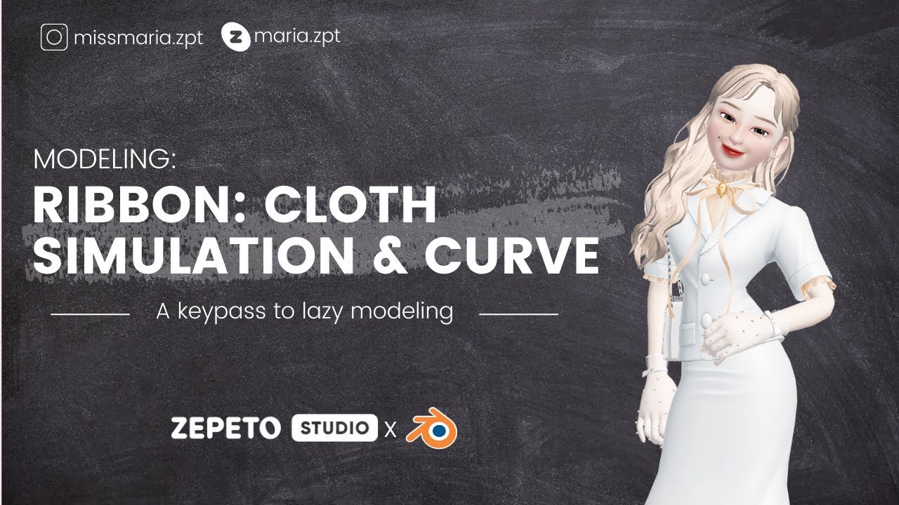 [ZEPETOR CLASS] ZEPETO 3D Item Tutorial 5: Modeling a Ribbon Using ...