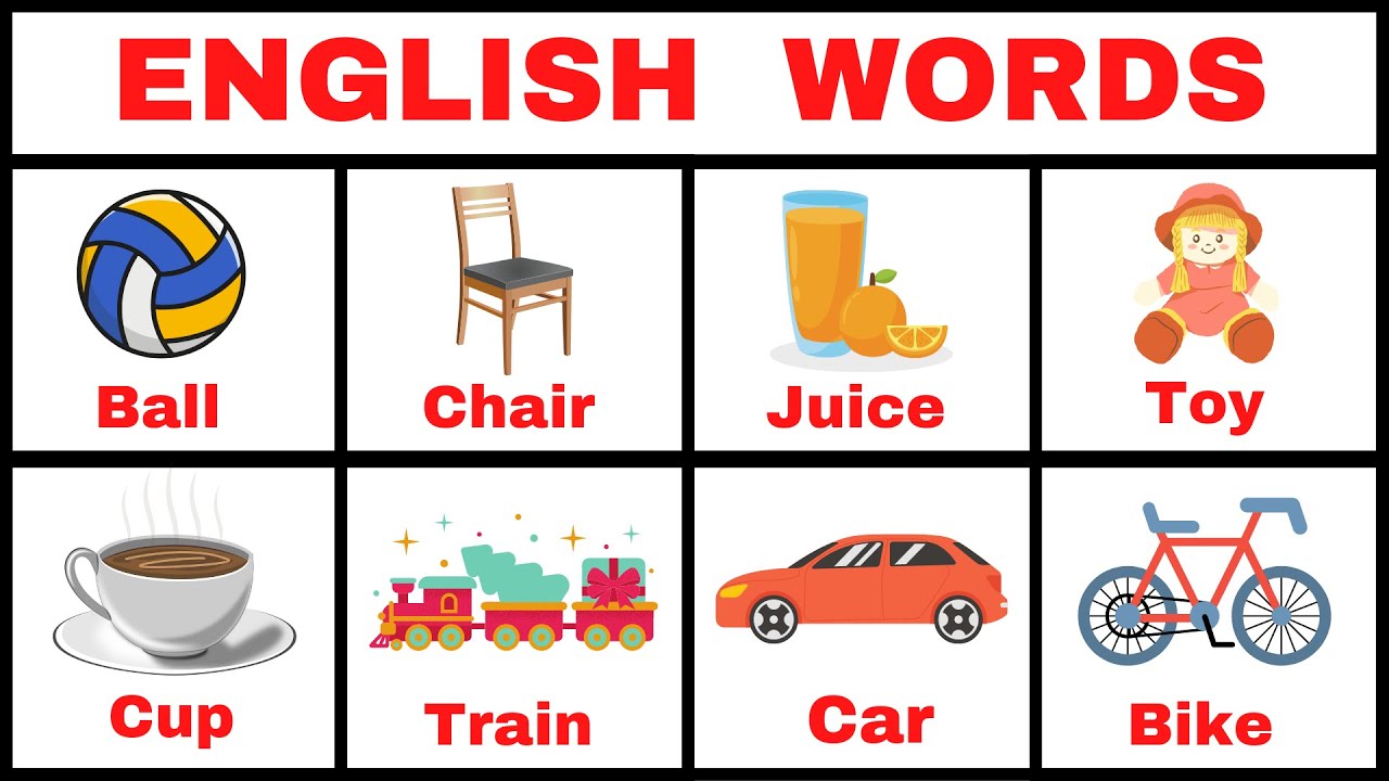My First Words - English Words | Learn Basic English Vocabulary ...